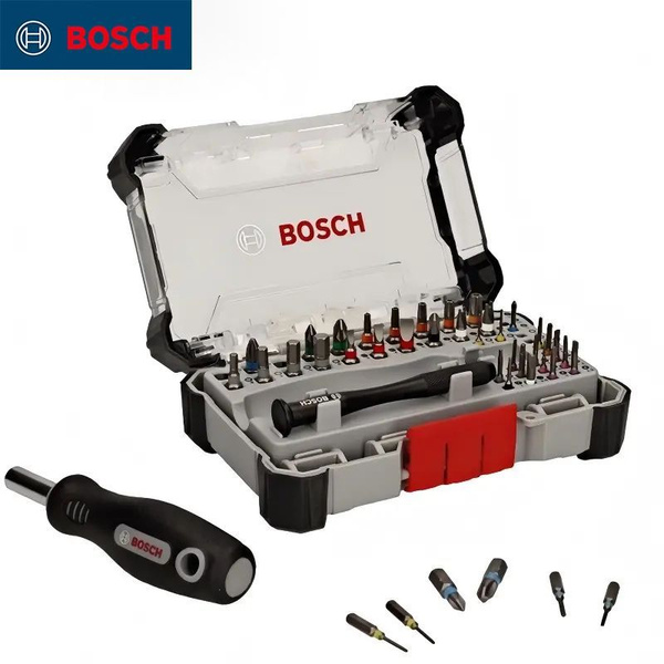BOSCH, набор торцевых головок 42 шт, многофункциональный набор отверток ...
