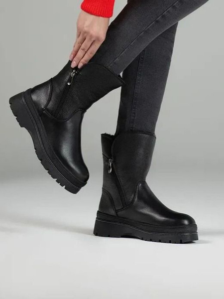 Сапоги Девочки, Женский Ortmann, размер 39 черный Зима H Германия Молния купить c доставкой на ...