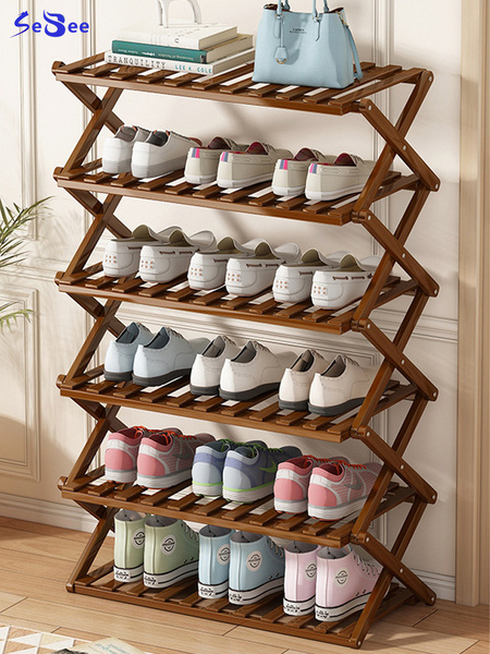 Обувница SeBee Обувница_для_прихожей 0820, Бамбук, 70x25x110 см купить c доставкой на OZON по ...