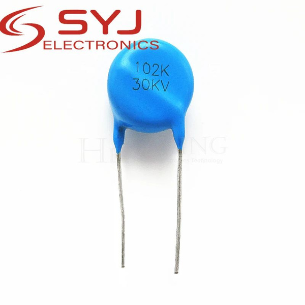 5шт 102K 30KV high voltage capacitor 0.001UF 1NF straight plug 30000V ...