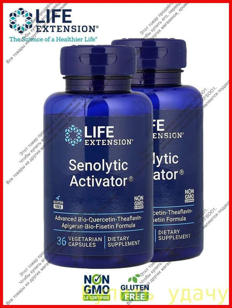 Senolytic Activator, Сенолитический активатор с кверцетином и ...