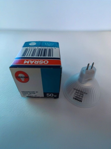 46871 WFL DECOSTAR 51S COОL BLUE 50W 12V 36гр. 4500К GU5.3 OSRAM лампа ...