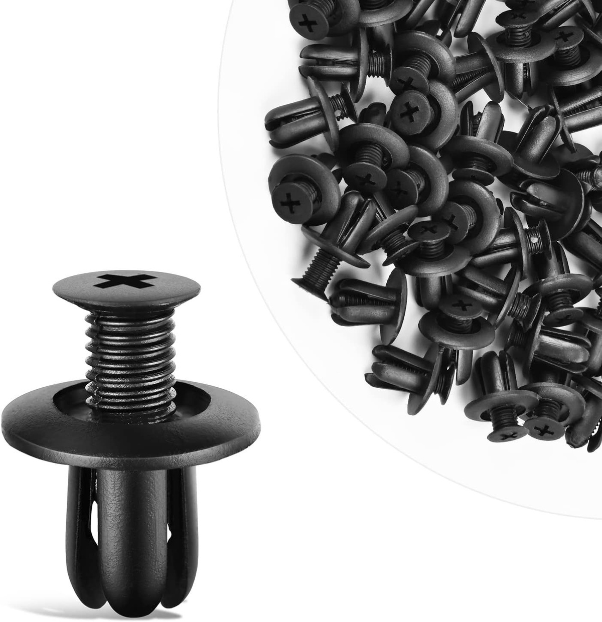 Клипса крепежная автомобильная 1/2 UNF 12 AKSI NEW LOOK, 100 шт. купить ...