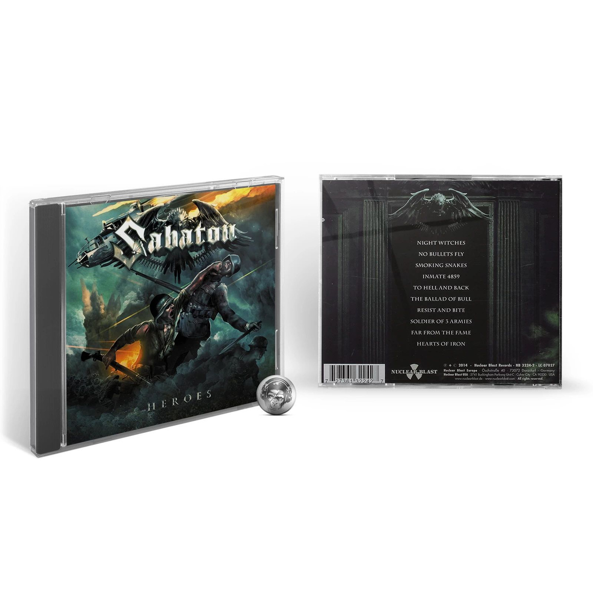 Фирменный аудио диск Sabaton - Heroes (CD) 2014 Nuclear Blast Jewel ...