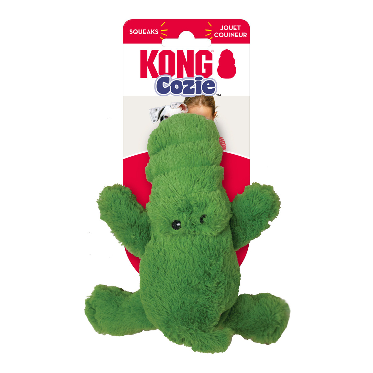 Kong Cozie Ali Alligator Мягкая игрушка для собак Аллигатор, M, 23 см ...
