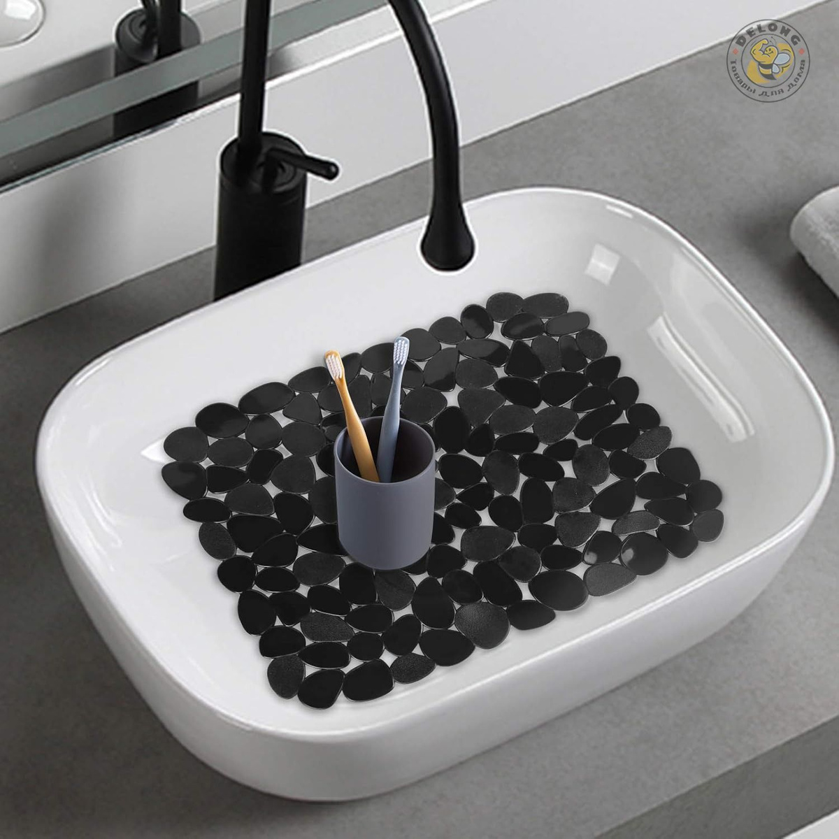 Коврик для раковины, 40 см х 30 см, 1 шт купить на OZON по низкой цене (1982141494)