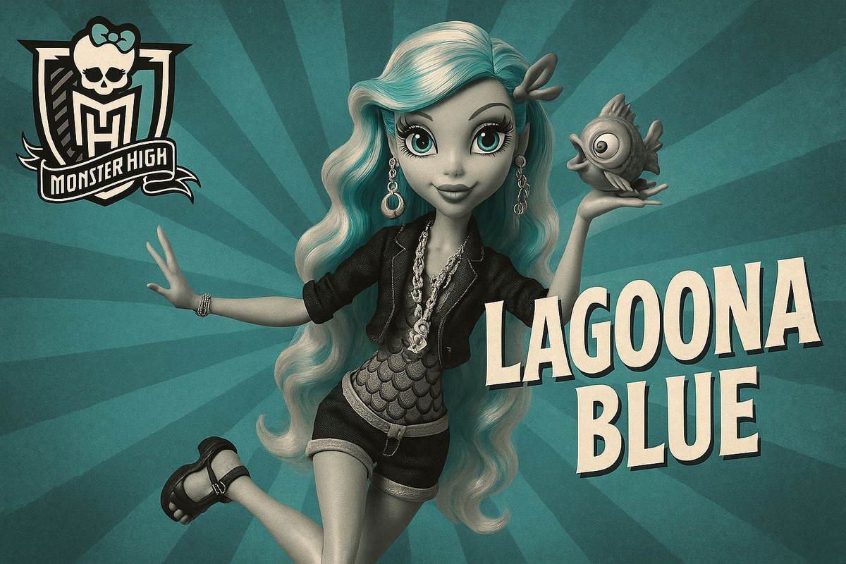 Кукла Monster High Lagoona Blue Reel Drama Лагуна Блю кукла для девочек ...