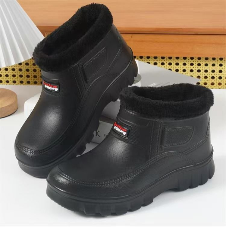 Сапоги резиновые Мужской, Женский алый EVA Китай Без застёжки Зима Круглый нос купить c ...