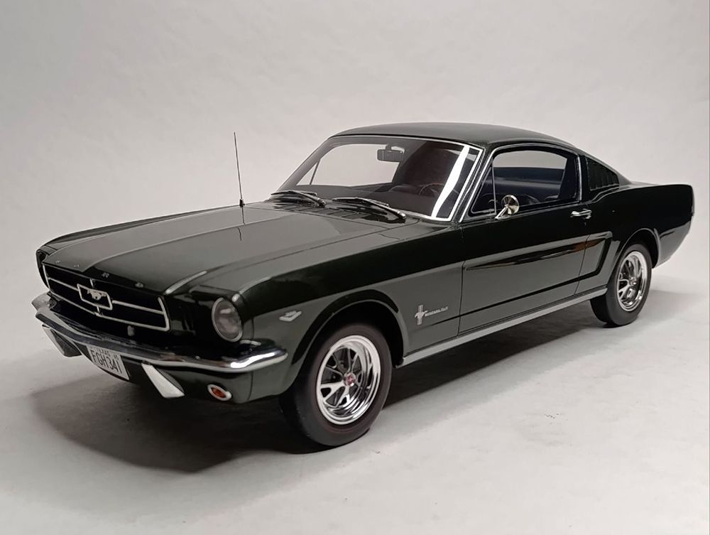 Модель коллекционная Otto Mobile Ford mustang fastback coupe green 1965 ...