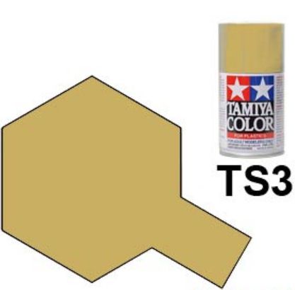 Tamiya TS-3 Dark Yellow (Тёмно-жёлтая) Аэрозольная краска для ...