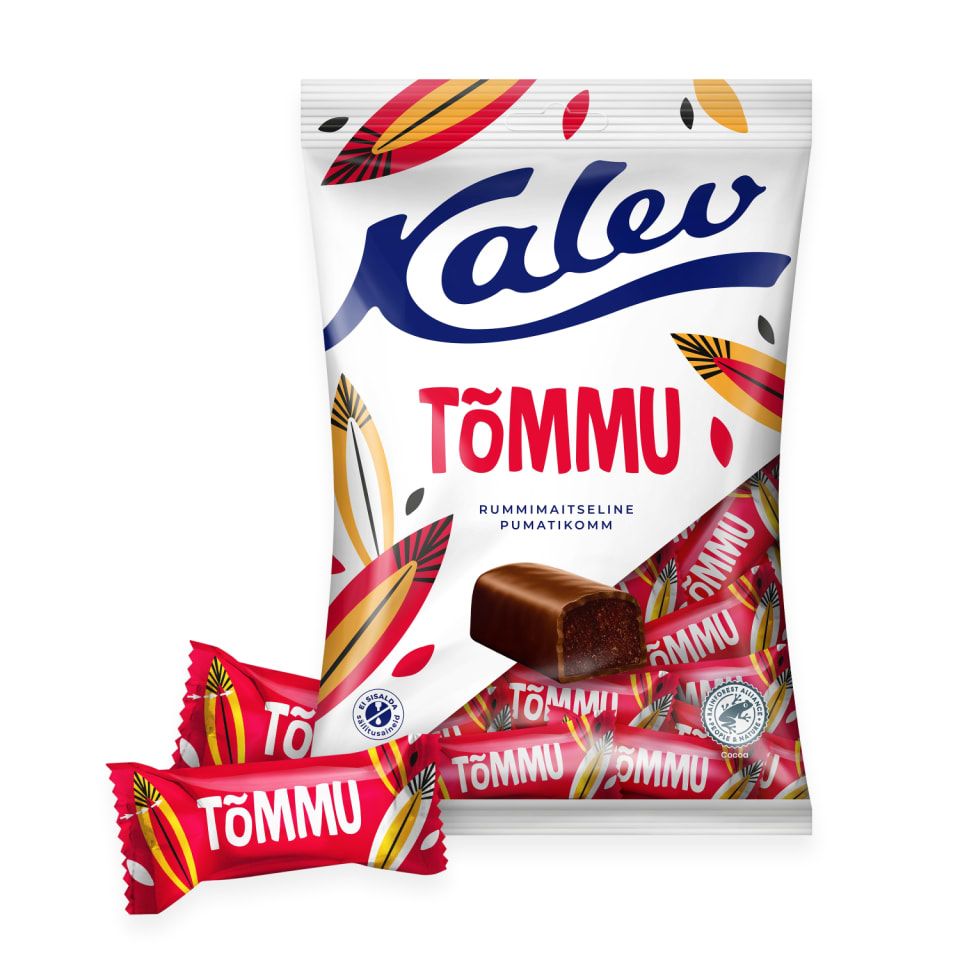 Конфеты Pumati со вкусом рома в шоколадной глазури Kalev Tommu 175 г ...