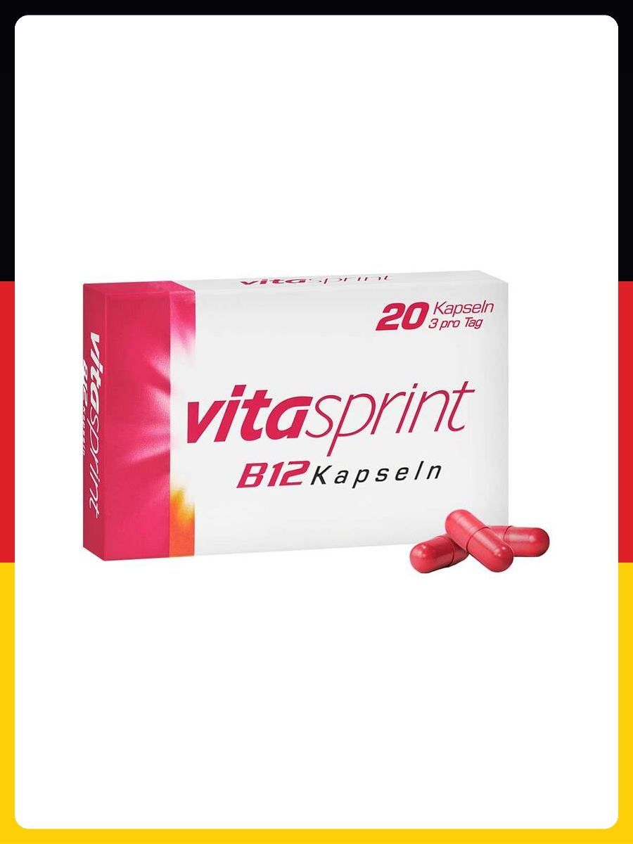 Пищевая добавка vitasprint B12 capsules, 20 pcs hard capsules купить на ...