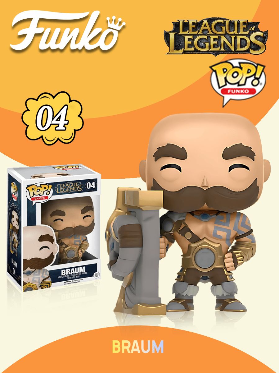 Фигурка Funko POP! Games: GAMES: League of Legends Braum Vinyl Figure ...