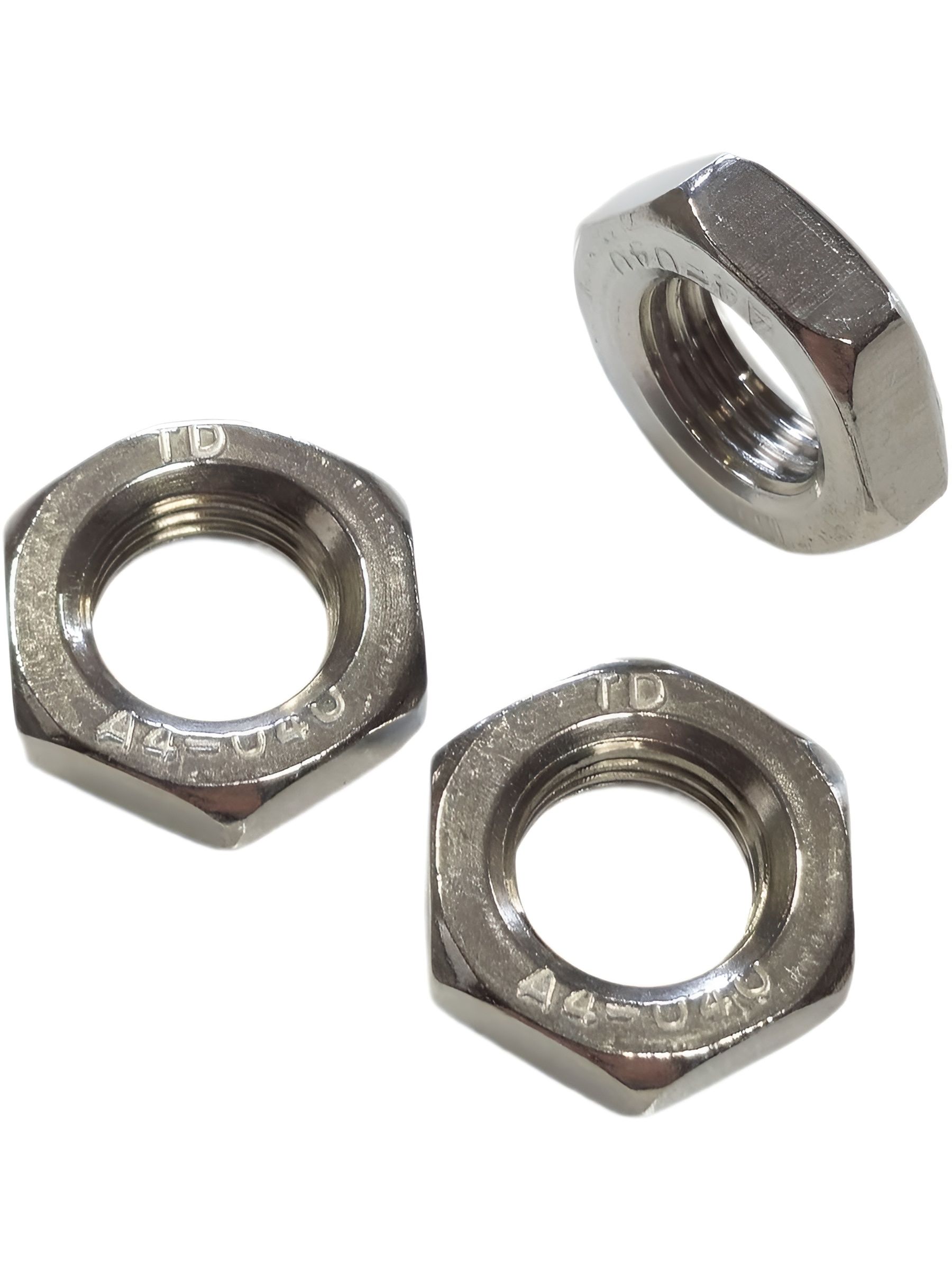 Гайка низкая с мелким шагом М12x1,25 DIN 439 (ГОСТ 5916-70) нержавеющая ...