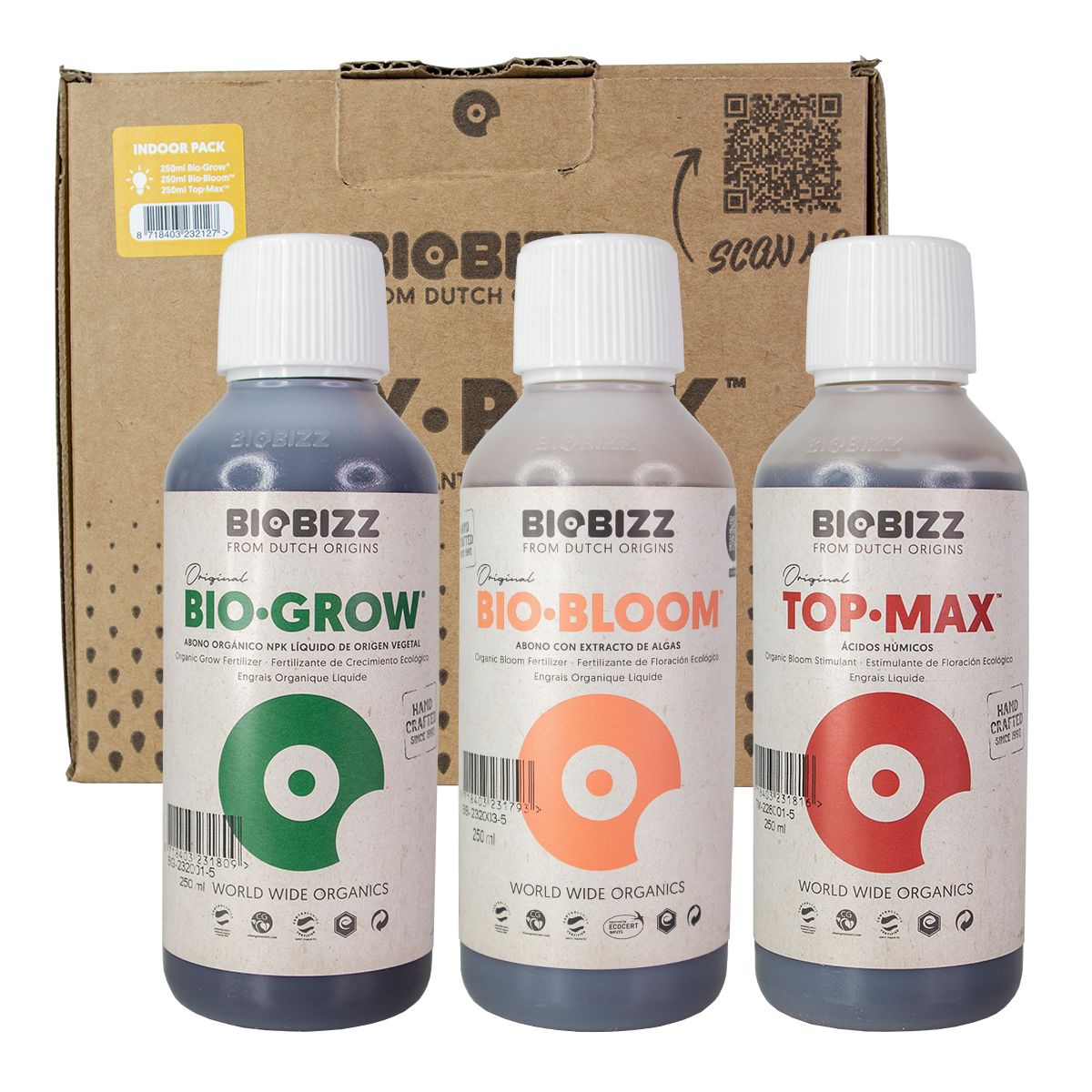 Комплект удобрений BioBizz Try pack Indoor купить на OZON по низкой ...
