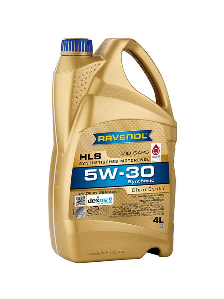 Масло моторное RAVENOL 5W-30 Синтетическое 4 л 1111119-004-01-999 ...