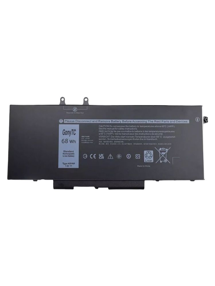 Gonytc Аккумулятор для ноутбука Dell 8500 мАч, (4GVMP для Dell Latitude ...