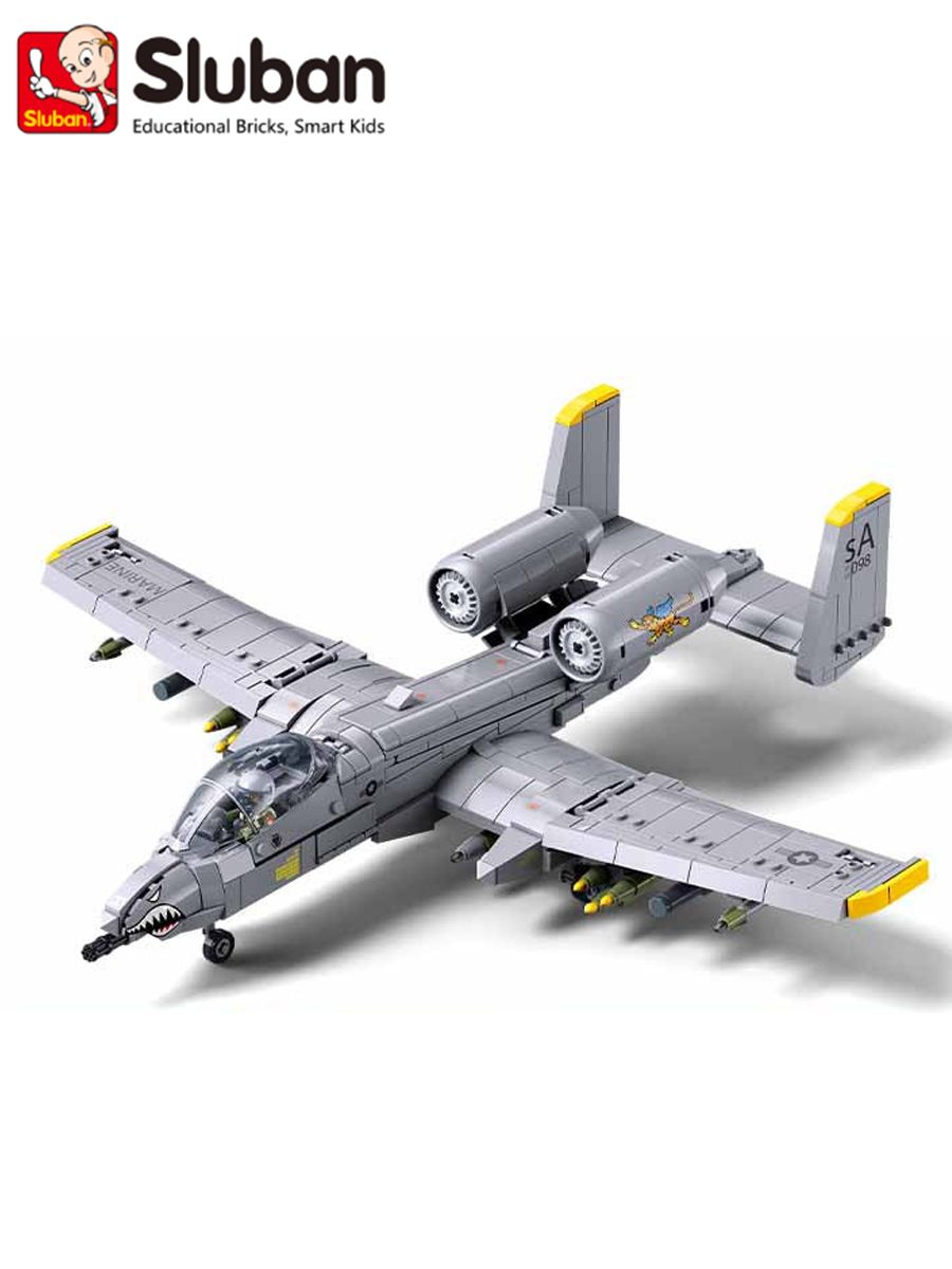 Конструктор Sluban M38-B1362, армейская серия: Американский "A-10 ...