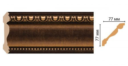 Плинтус Потолочный Decomaster 154-56 В77хШ77хД2400 мм / Декомастер ...