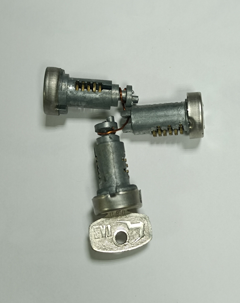 Личинки замка двери Волга 2410, 31029 с ключами 3 личинки+1 ключ - арт ...