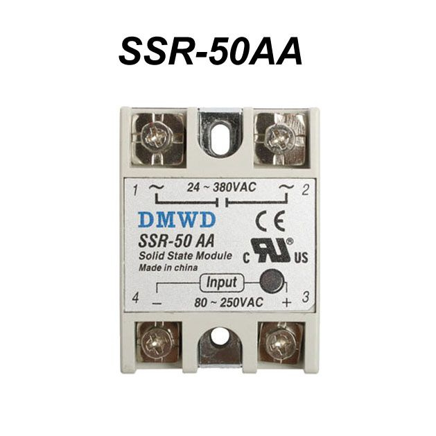 Твердотельное реле однофазное, до 50 ампер, 24-380 вольт, управление ...