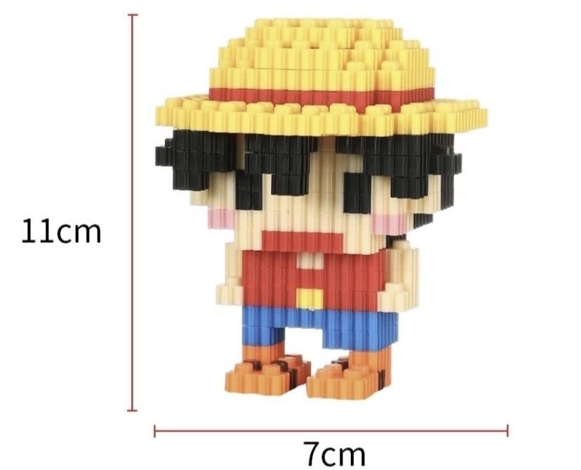 DUZ Magic Block 3Д конструктор из миниблоков "Луффи" "Ван Пис" (410 ...