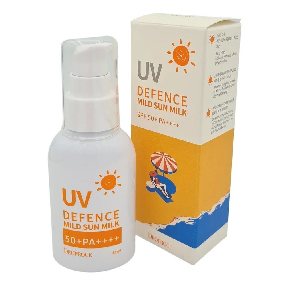 DEOPROCE UV DEFENCE MILD SUN MILK Мягкое солнцезащитное молочко для ...