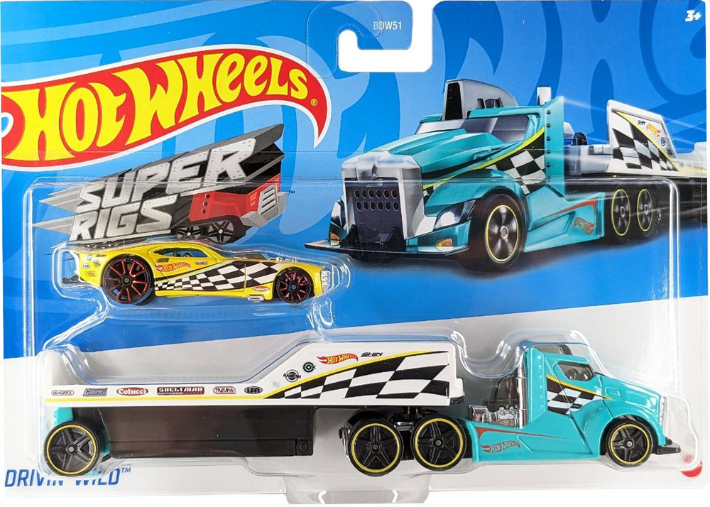 Грузовик Hot Wheels Drivin Wild (BDW51 BDW60) купить на OZON по низкой ...