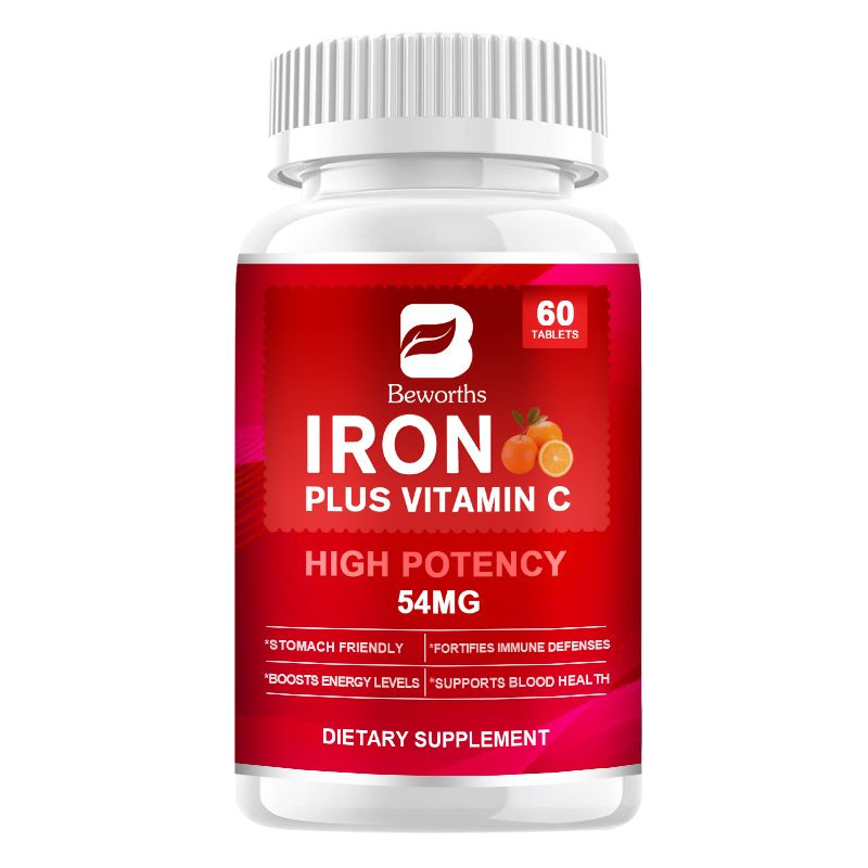 Beworths Таблетка железа с витамином С Поддерживает здоровье крови ...
