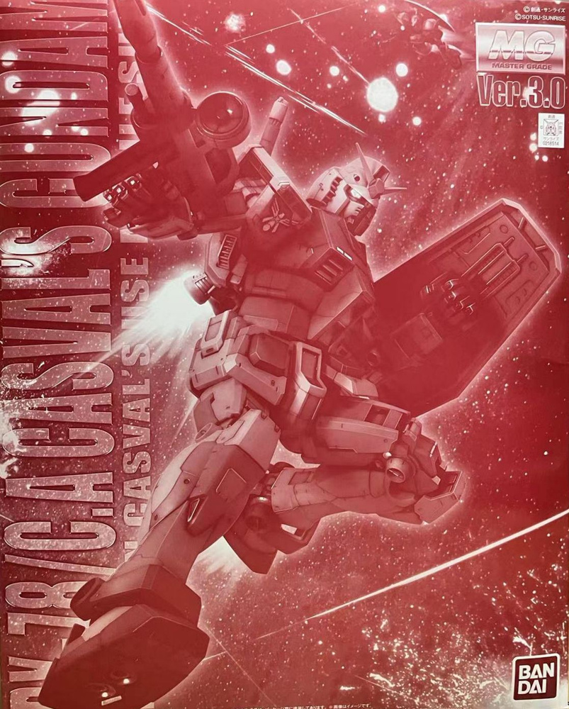 Фигурка Bandai PB MG 1/100 RX-78 Ver.3.0 C.A CHARS Assembly model ...