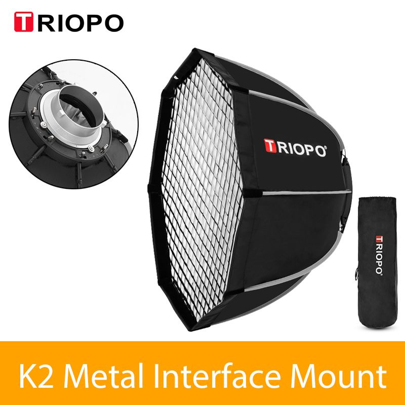 Triopo K2 65 см Софтбокс с быстросъемным креплением Bowens + Сотовая ...