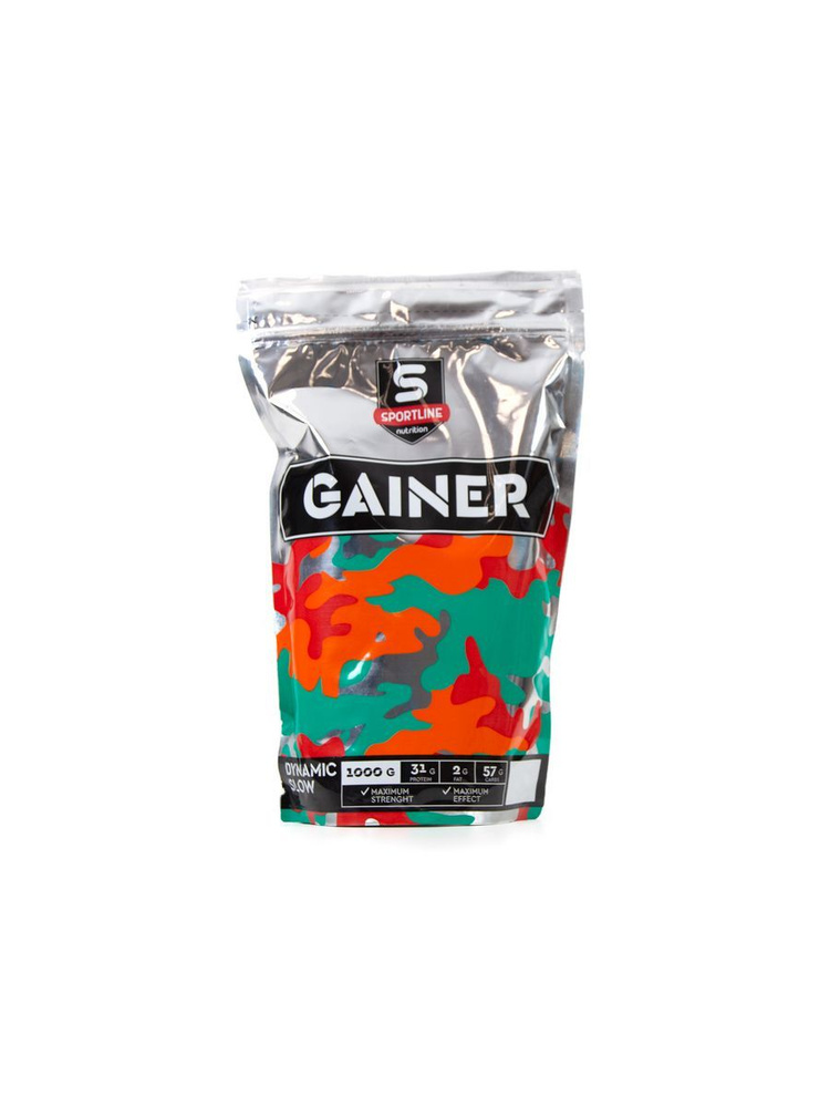 Dynamic Slow Gainer SportLine Nutrition 1000г Банановый сплит - купить ...