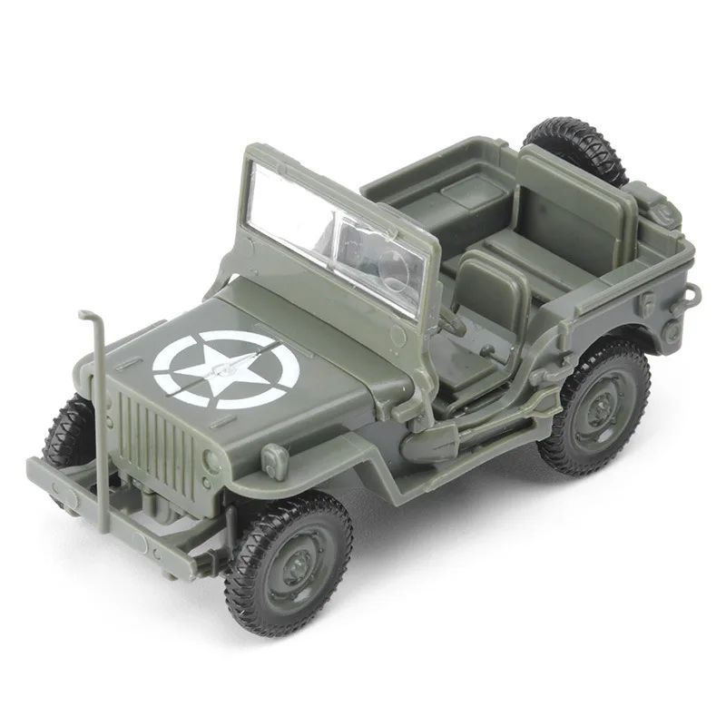 1/48 Сборная модель автомобиля Willis Jeep Cars WW2 DIY Пластиковые 3D ...