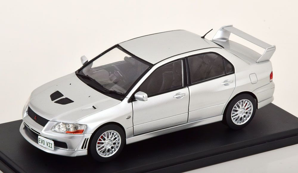MITSUBISHI Lancer Evolution VII 2001 Silver, масштабная модель ...