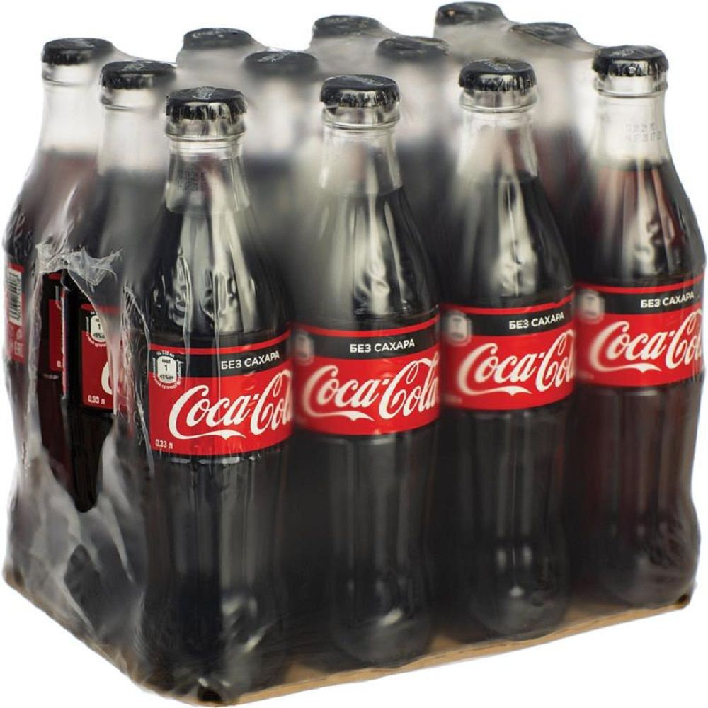 Газированный напиток, "Кока кола" Coca-Cola Zero без сахара 300мл х 12 ...