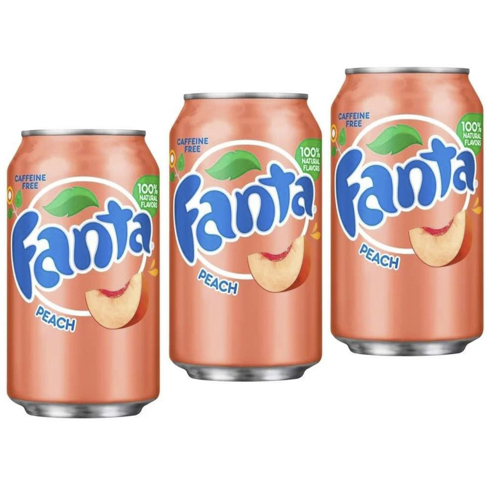 Газированный напиток Fanta Peach / Фанта Персик 3 шт по 355 мл - купить ...