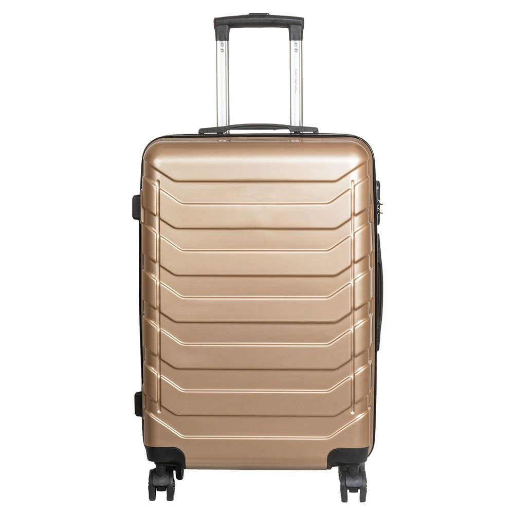 Чемодан Samsonite пластиковый на колесах M biege с кодовым замком ...