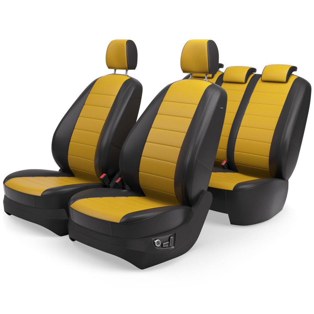 Авточехлы для Citroen C4 (3 дв.) 2004-2012 (Экокожа) Серия LITE купить ...