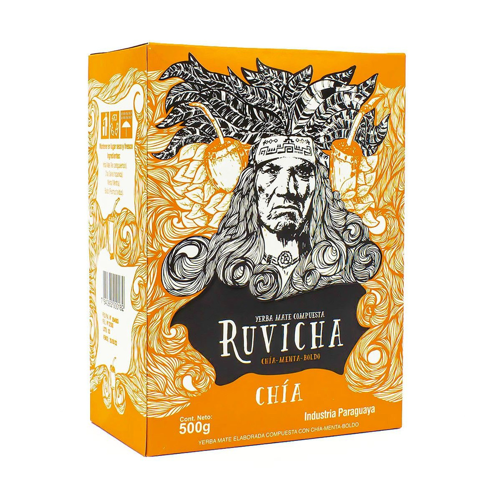 Чай йерба мате Ruvicha Chia, 500 гр. (Парагвайский цитрус и фрукты ...