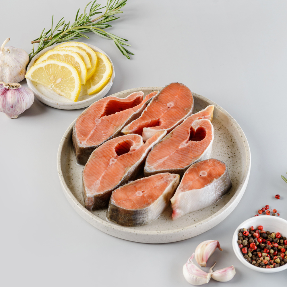 Горбуша стейк Ozon fresh, замороженный, 500 г - купить с доставкой по выгодным ценам в интернет ...