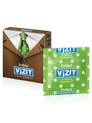 Визит Презервативы VIZIT Dotted Точечные 3 шт. - купить с доставкой по выгодным ценам в интернет ...