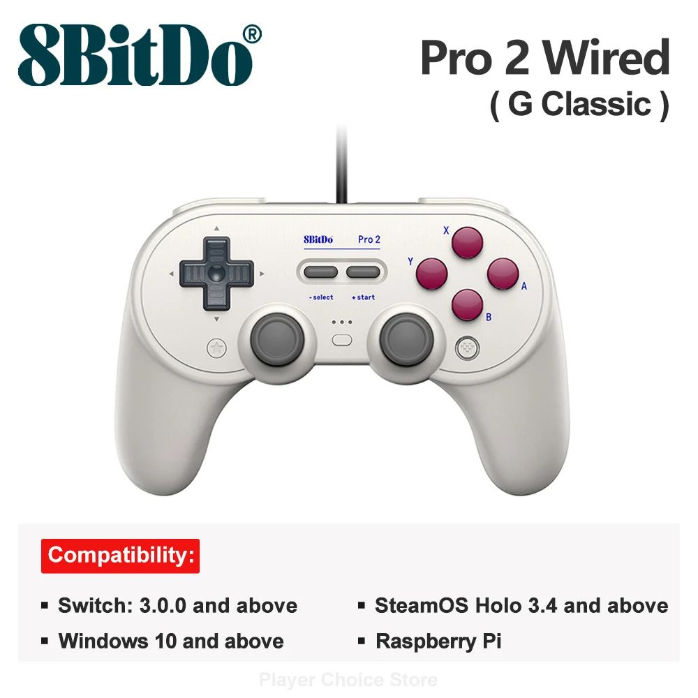 8BitDo Pro 2 Wired Игровой контроллер - купить по выгодной цене в интернет-магазине OZON ...