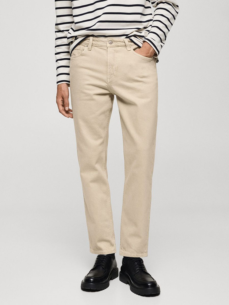 Джинсы MANGO Man BENC Tapered cropped fit купить на OZON по низкой цене ...