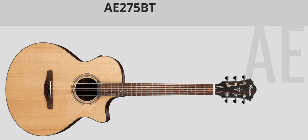 электрическая акустическая гитара Ibanez AE275BT купить на OZON по ...