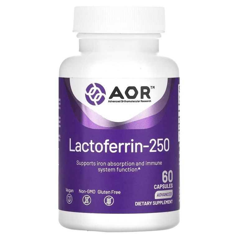 AOR, Lactoferrin-250, Лактоферрин-250, 60 капсул купить на OZON по ...