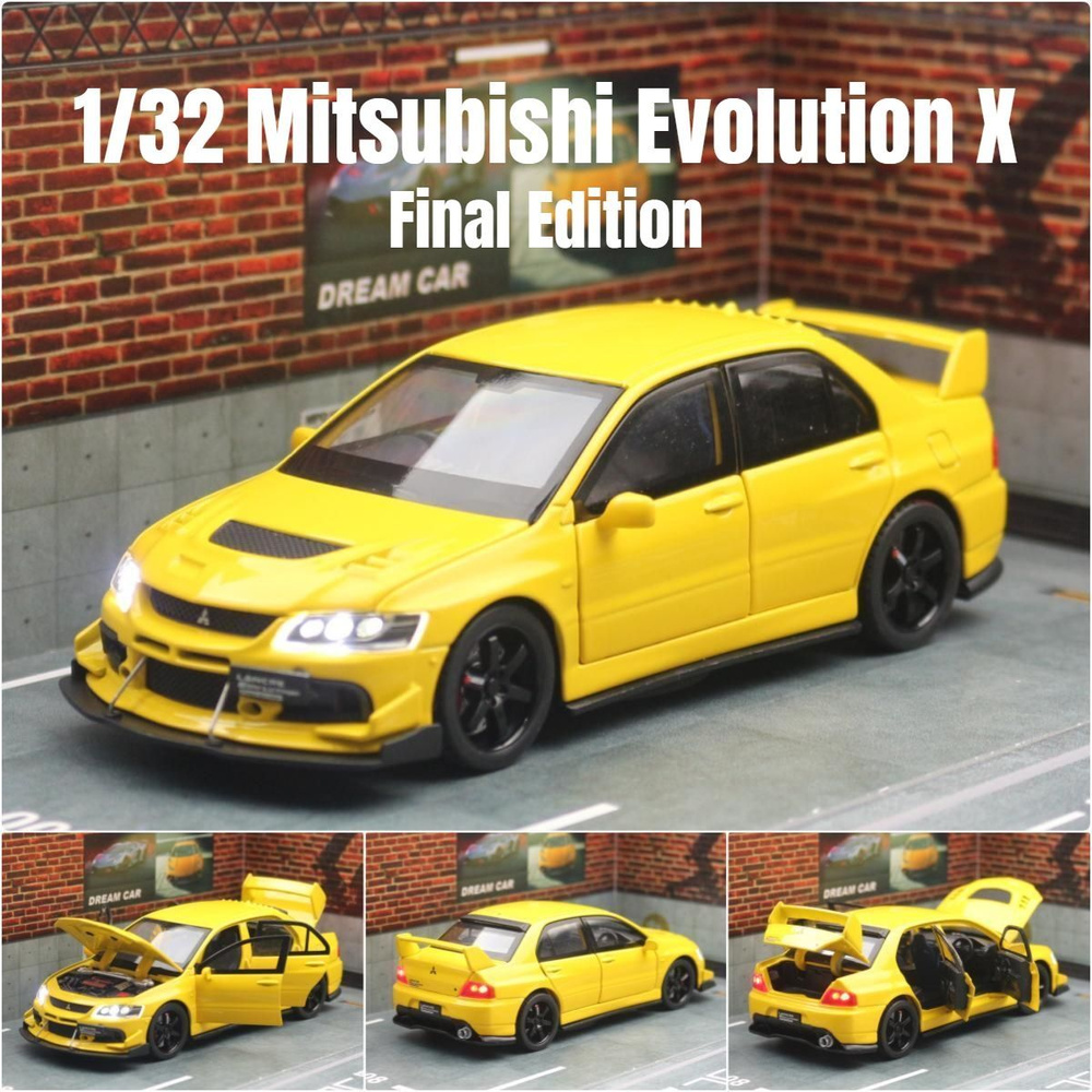 DIECAST CAR 1/32 Коллекционная металлическая машина Mitsubishi Lancer ...