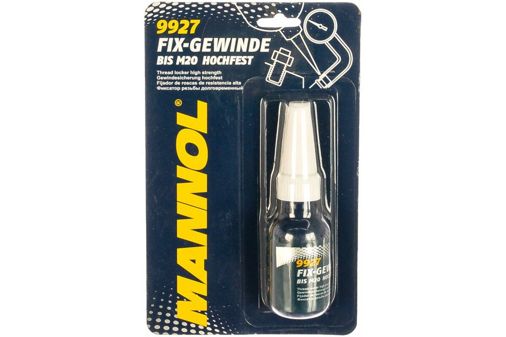 9927 MANNOL Fix-Gewinde Hochfest 10 мл. Фиксатор резьбы долговременный ...