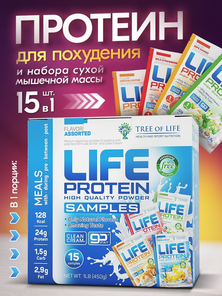 Протеин сывороточный изолят для набора массы Tree of Life Protein ...