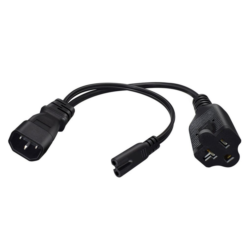 (1 штука) C14 до C7+5 20R PIN -контакт восьми персонажей Американский стандарт Три отверстия 0 ...