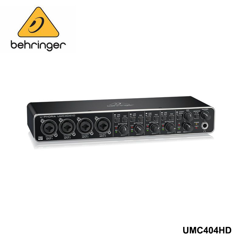 Behringer U-Phoria UMC404HD Аудиофильский USB-аудио/MIDI-интерфейс 4x4 ...